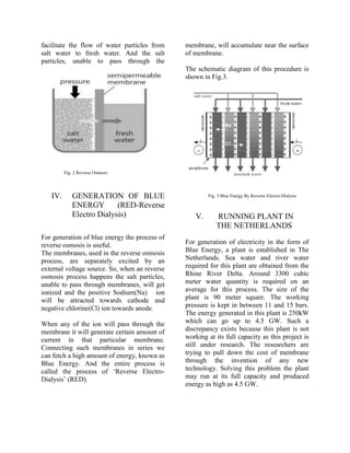 Blue Energy Paper | PDF | Power and Energy Industry | Industries