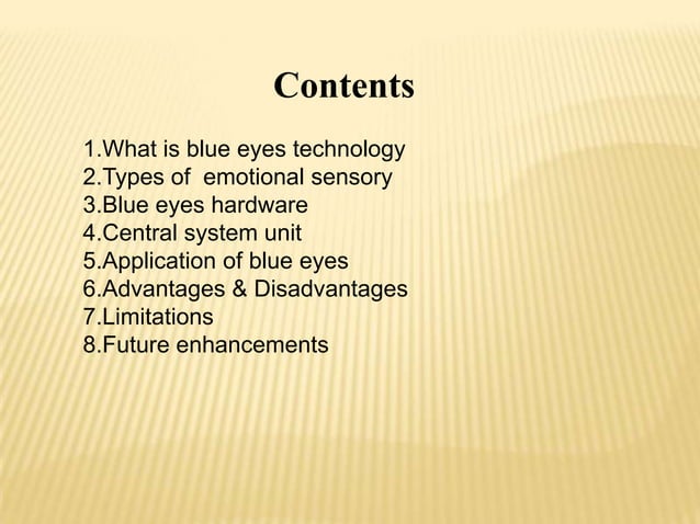 Blue eye technology | PPT