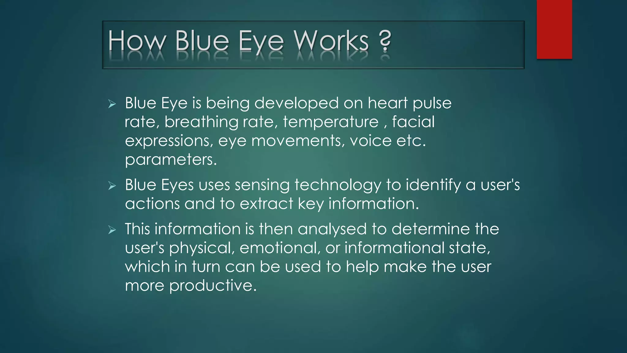 Blue Eye Technology | PPTX