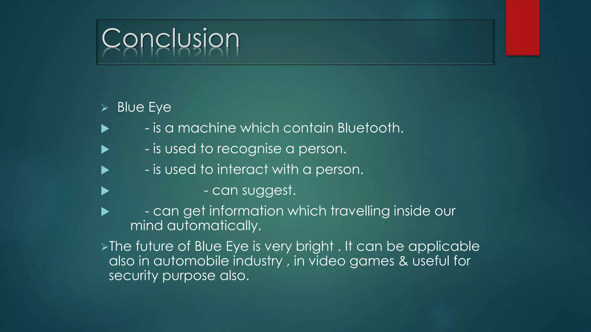 Blue Eye Technology | PPTX