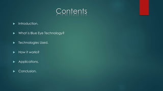 Blue Eye Technology | PPTX