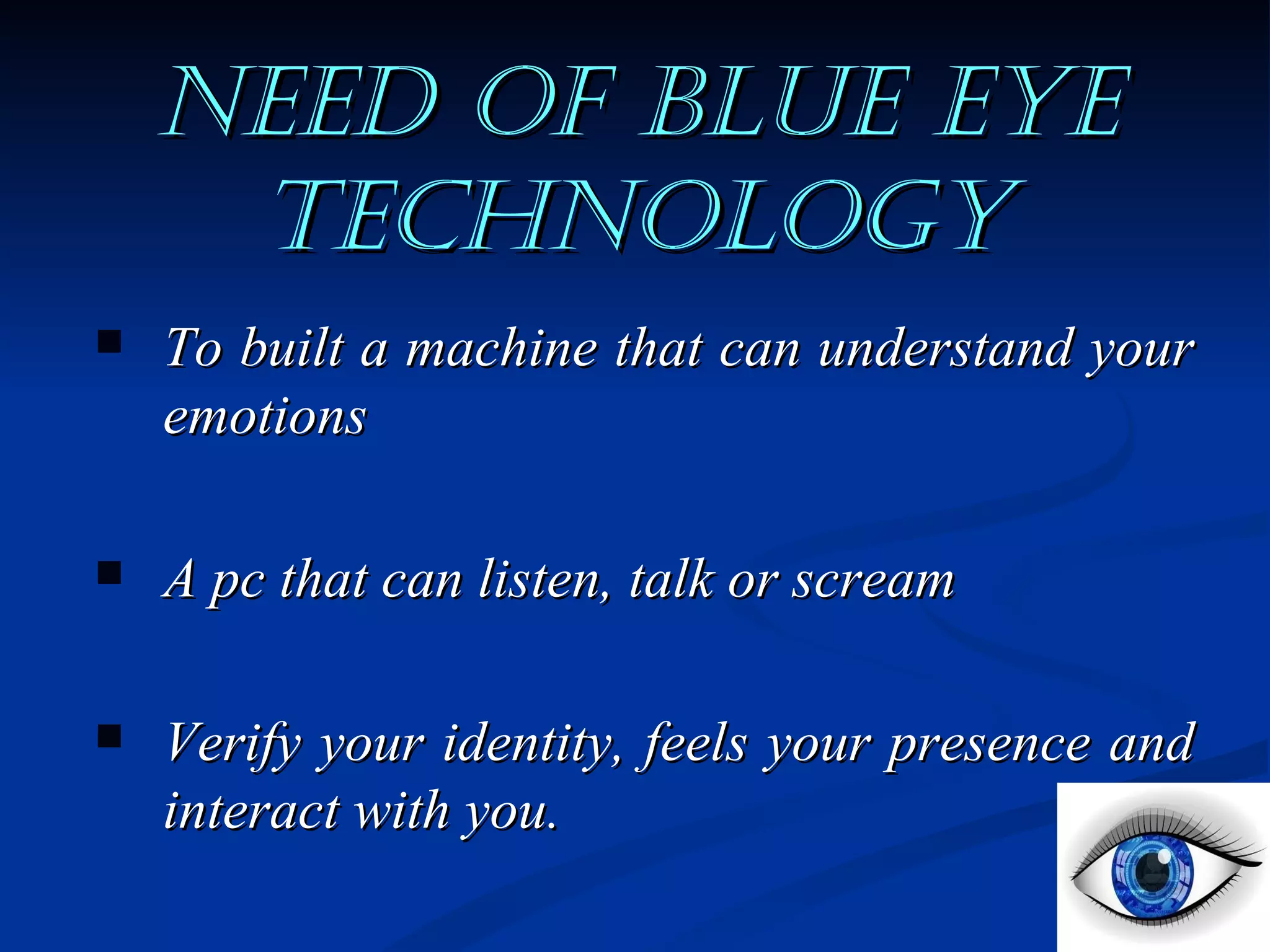 Blue eye Technology | PPT