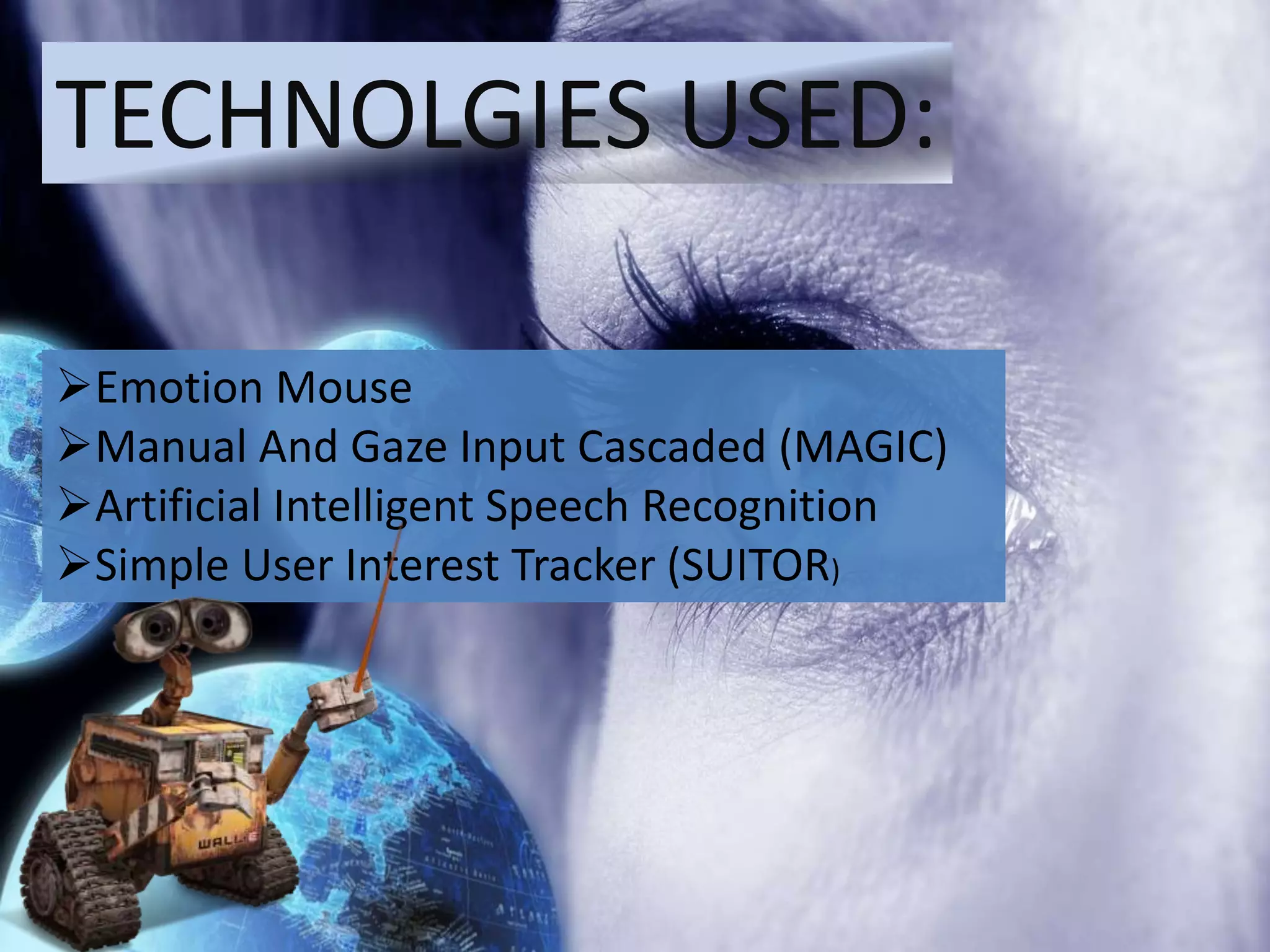 Blue eyes technology | PPTX
