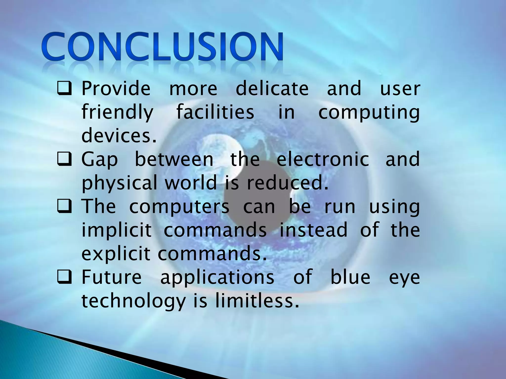Blue eyes technology | PPTX