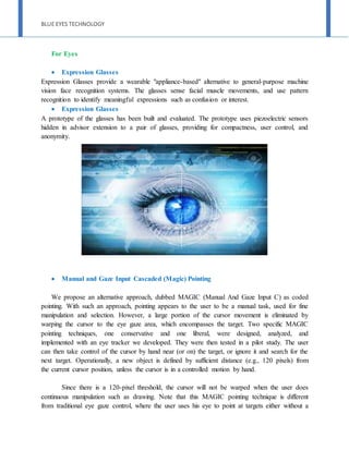 Blue eyes technology New Version 2017 | DOCX