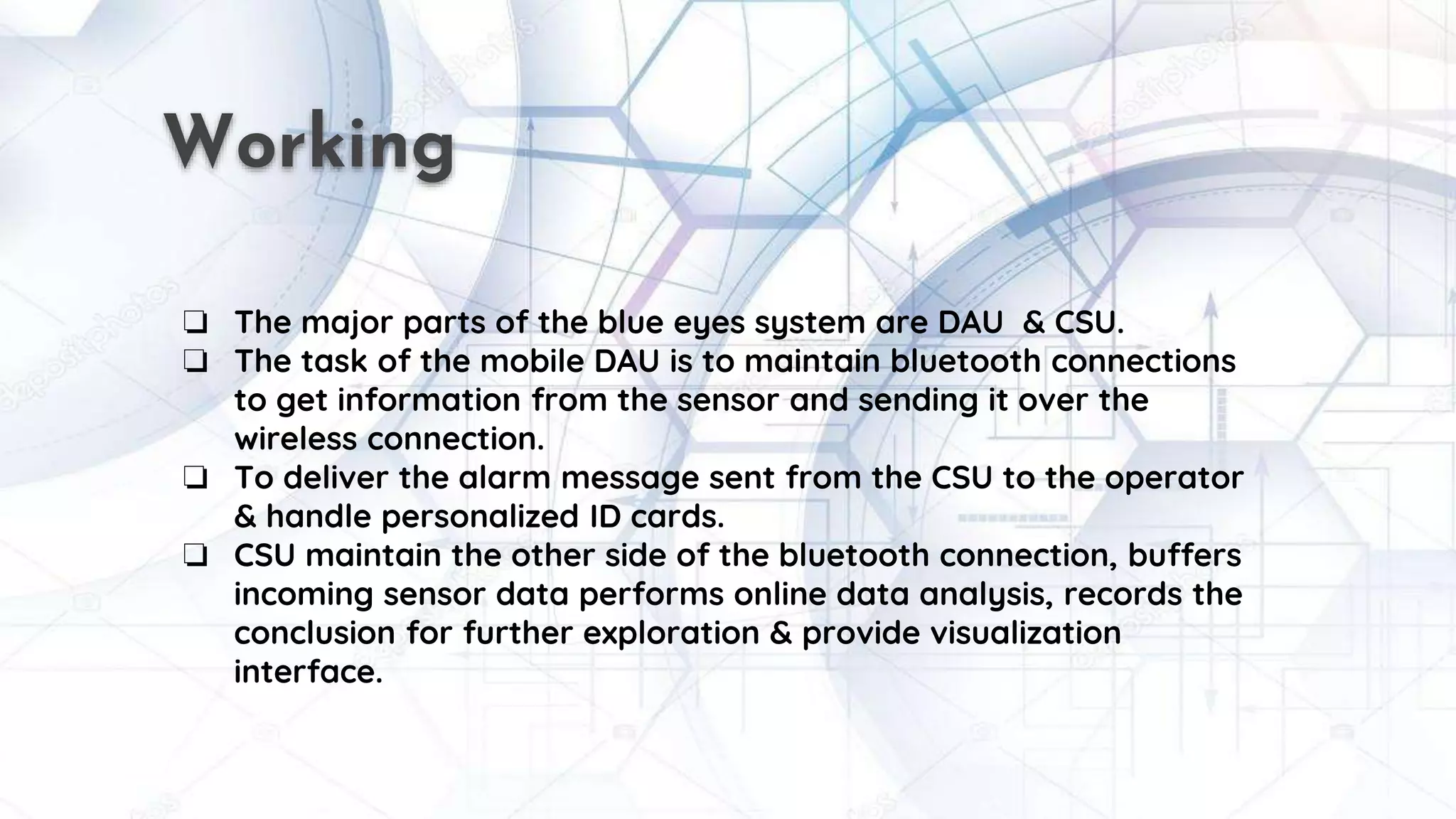 Blue eyes technology | PPTX