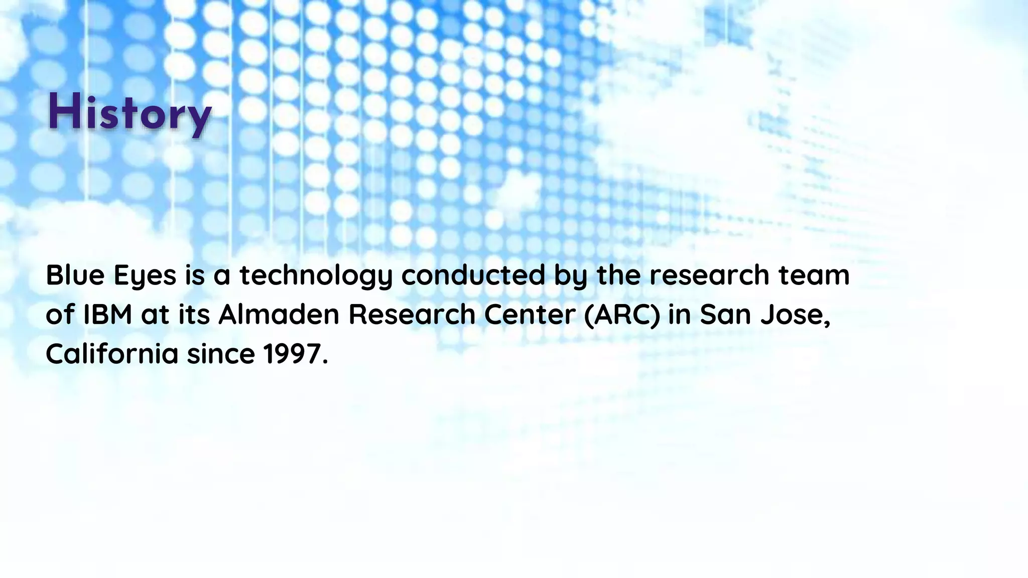 Blue eyes technology | PPTX