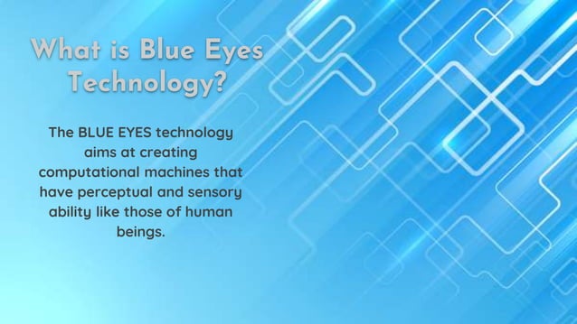 Blue eyes technology | PPTX | Computer Peripherals | Computing