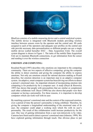 Blue eyes technology | PDF