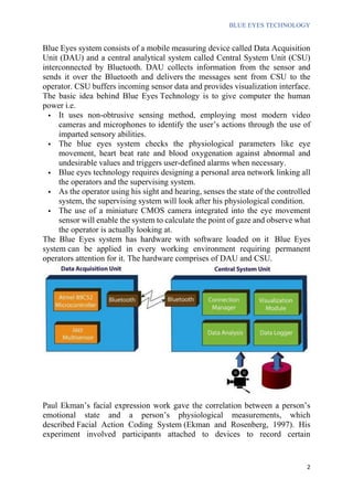 Blue eyes technology | PDF