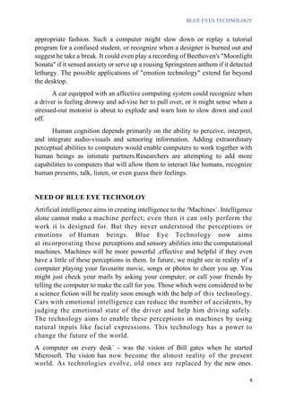 Blue eyes technology | PDF