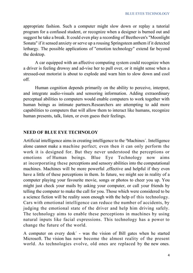 Blue eyes technology | PDF