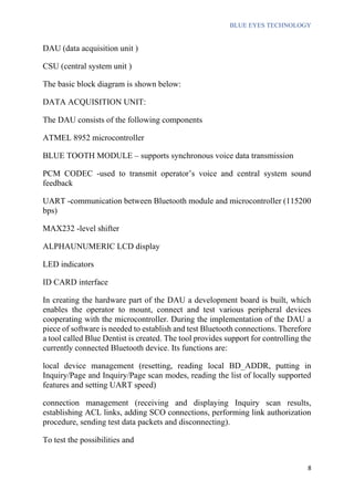 Blue eyes technology | PDF