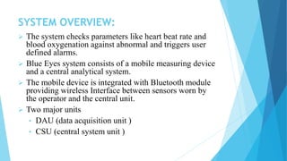 Blue eyes technology monitoring human operator and intelligence sensing ...