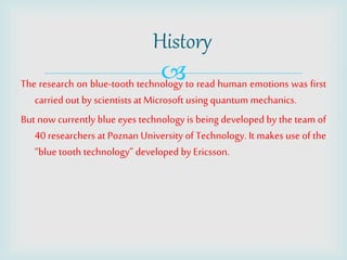 Blue Eyes Technology | PPTX