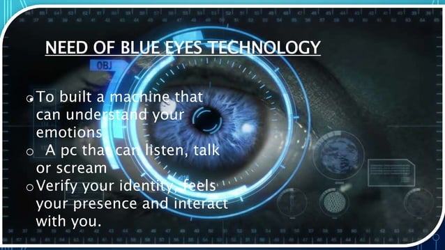 Blue eyes technology full ppt | PPTX