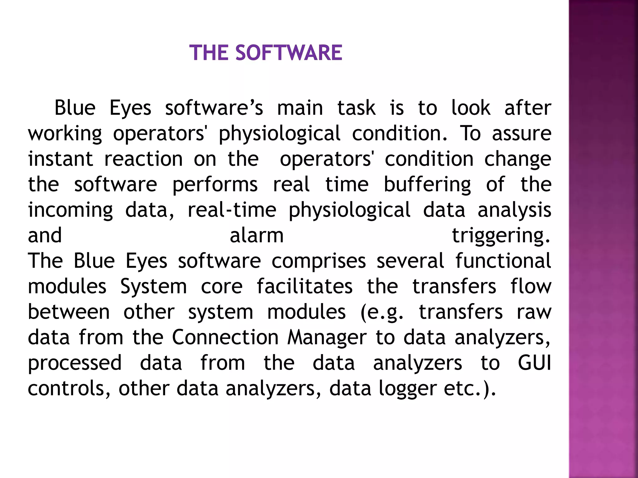Blue eyes technology ppt | PPTX