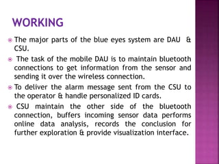 Blue eyes technology ppt | PPTX