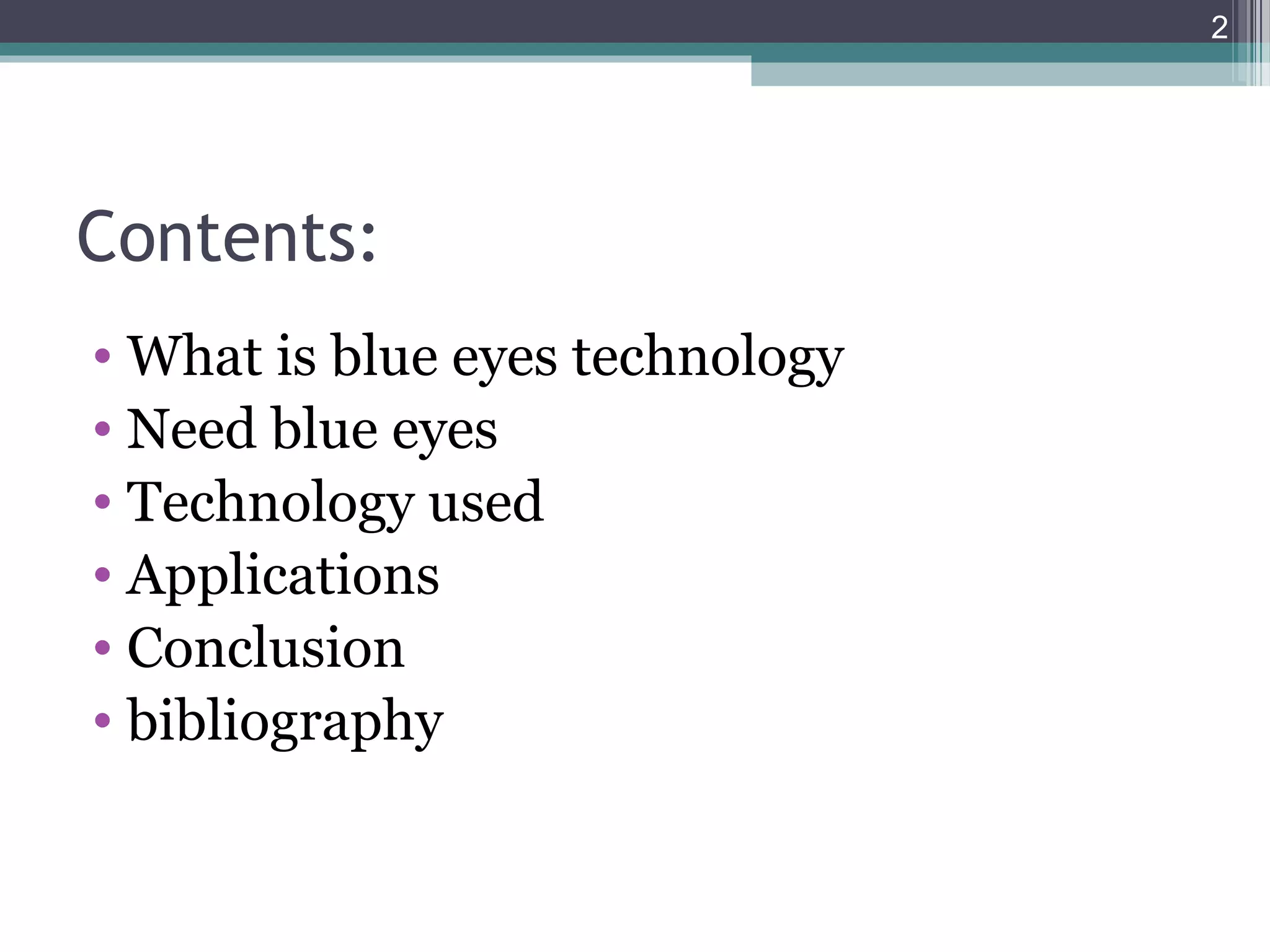 Blue eyes technology semimsso | PPT