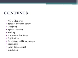 Blue eye technology | PPTX