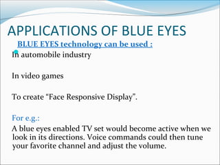 Blue eye tech new | PPT