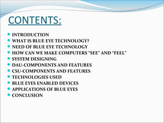 Blue eye tech new | PPT