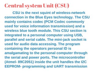 Blue eye technology | PDF