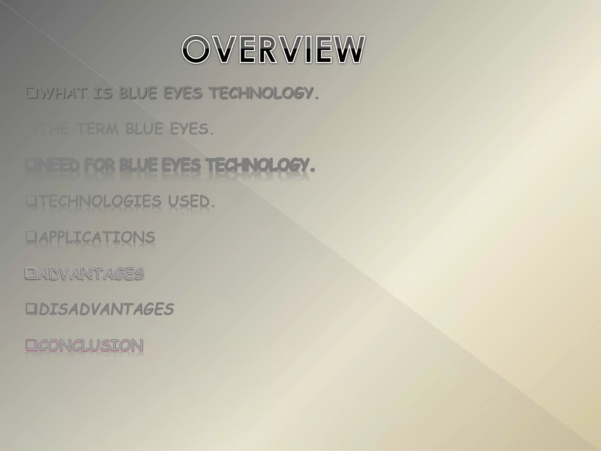 Blue eys technology | PPT