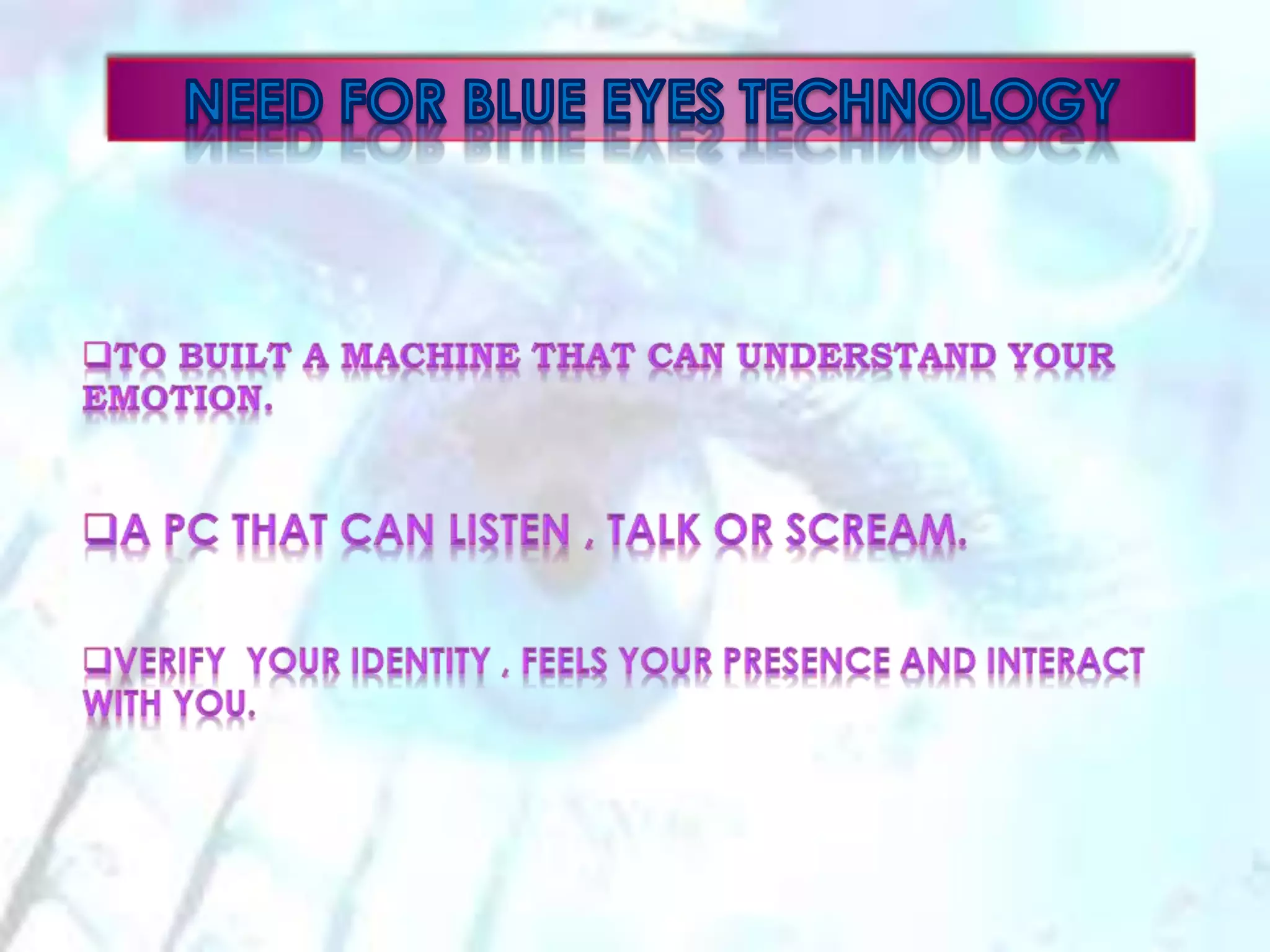 Blue eys technology | PPT