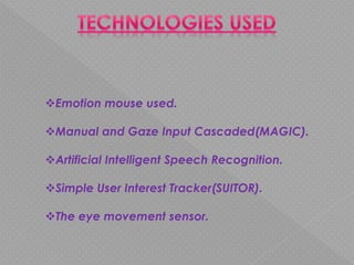 Blue eys technology | PPTX