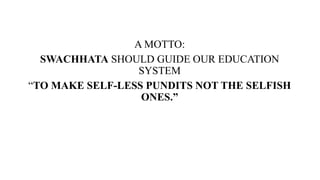 Role of Science and Technology in Swach Bharat Abhiyan | PPTX