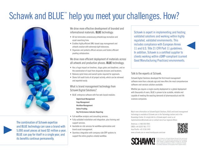 Schawk, BLUE for Pharma and Life Sciences | PPT