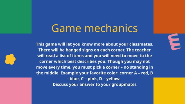 Blue Fun Colorful Four Corners Ice Breaker Game Presentation.pptx