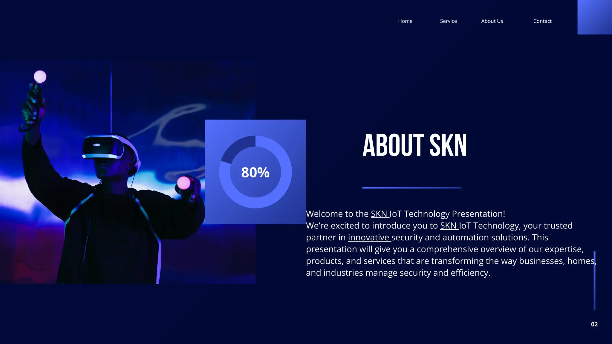 Futuristic Artificial Intelligence Presentation by SKN IoT Technology | PDF