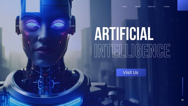 Futuristic Artificial Intelligence Presentation by SKN IoT Technology | PPT