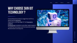 Futuristic Artificial Intelligence Presentation by SKN IoT Technology | PPT