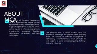 Advance your future with MCA(Master in computer Application) | PPT
