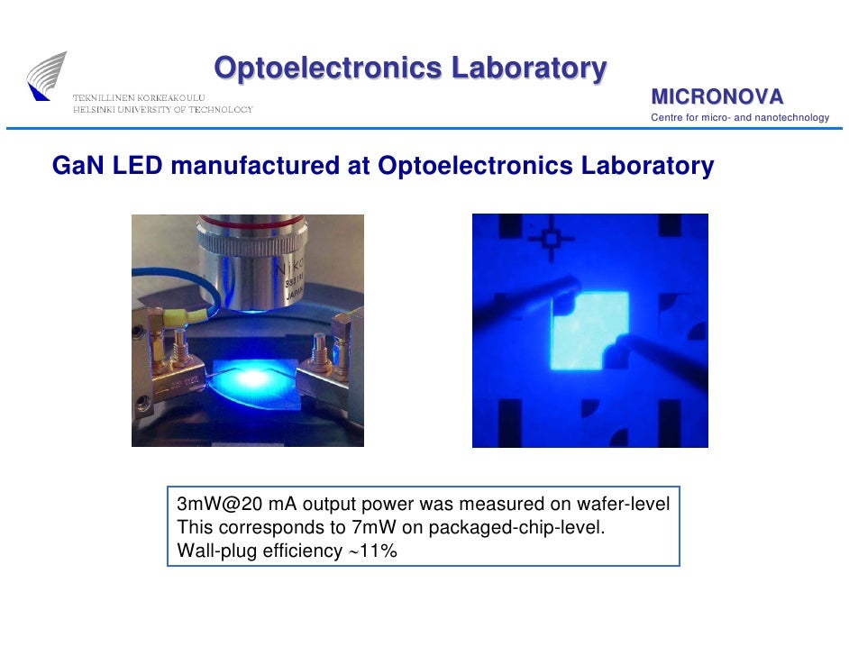 Blue GaN LEDs by MOVPE Technology