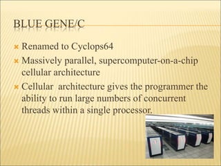 Blue gene- IBM's SuperComputer | PPT