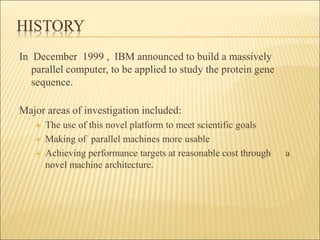 Blue gene- IBM's SuperComputer | PPT