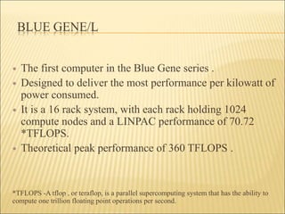 Blue gene- IBM's SuperComputer | PPT