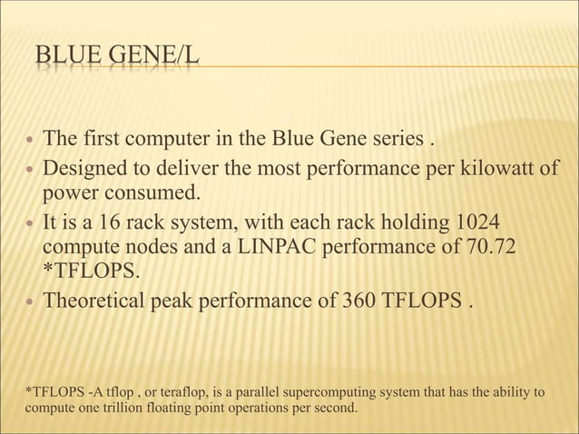 Blue gene- IBM's SuperComputer | PPT | Operating Systems | Computer ...
