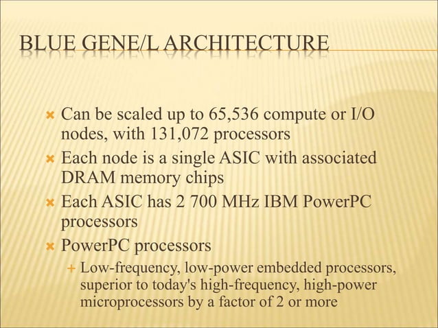 Blue gene- IBM's SuperComputer | PPT | Operating Systems | Computer ...