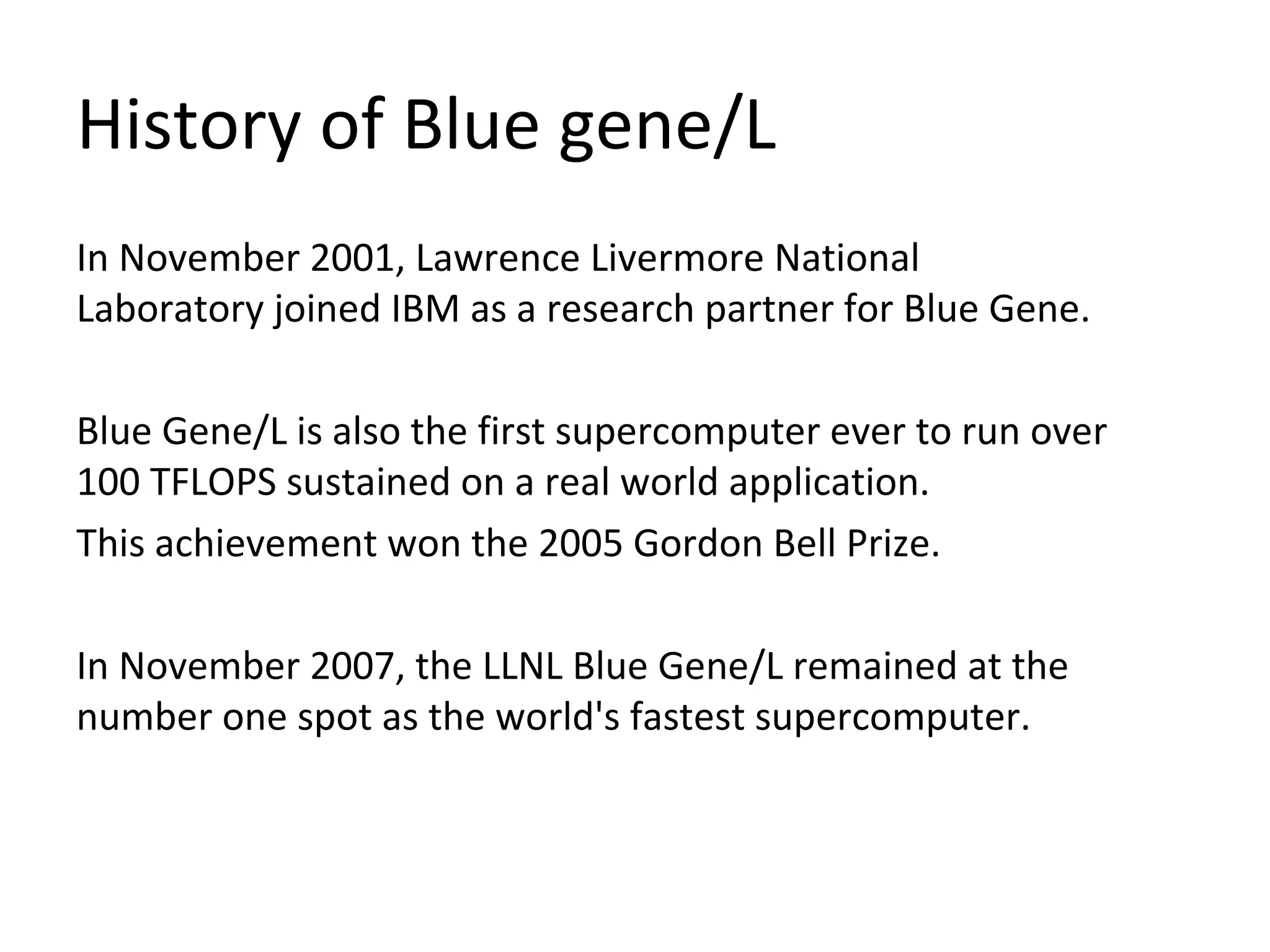 Blue gene technology | PPT