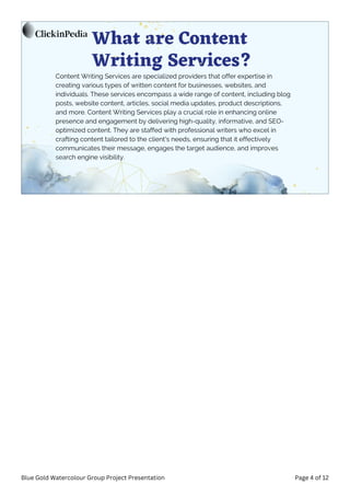 Content Writing Services | PDF | Free Download