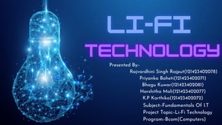 Li-Fi Technology Presentation.pdf | Computer Networking | Computing