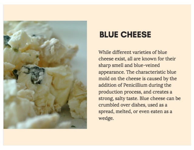 Brie or Blue? Assessing Cheese Types | PDF | World Cuisines | Food & Drink