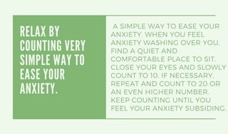 CHANGE YOUR LIFE TODAY,WE HELP YOU MANAGE ANXIETY | PPT