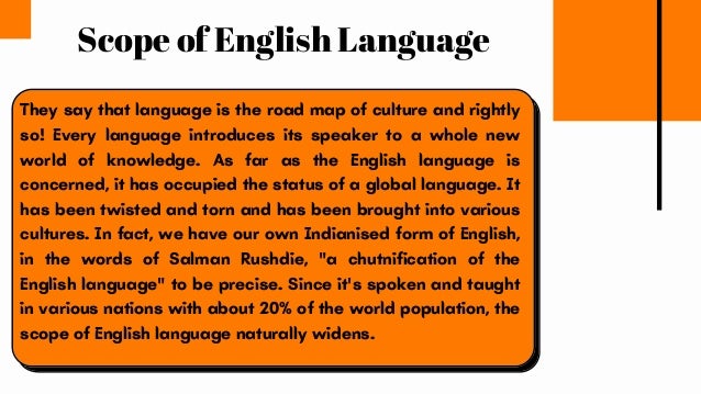 Scope of English Language | Best English Language institute | Scope of ...