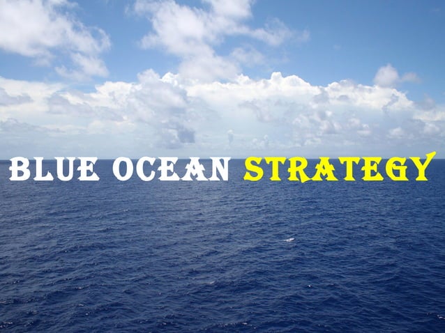 Blue green red and purple ocean strategy | PPT